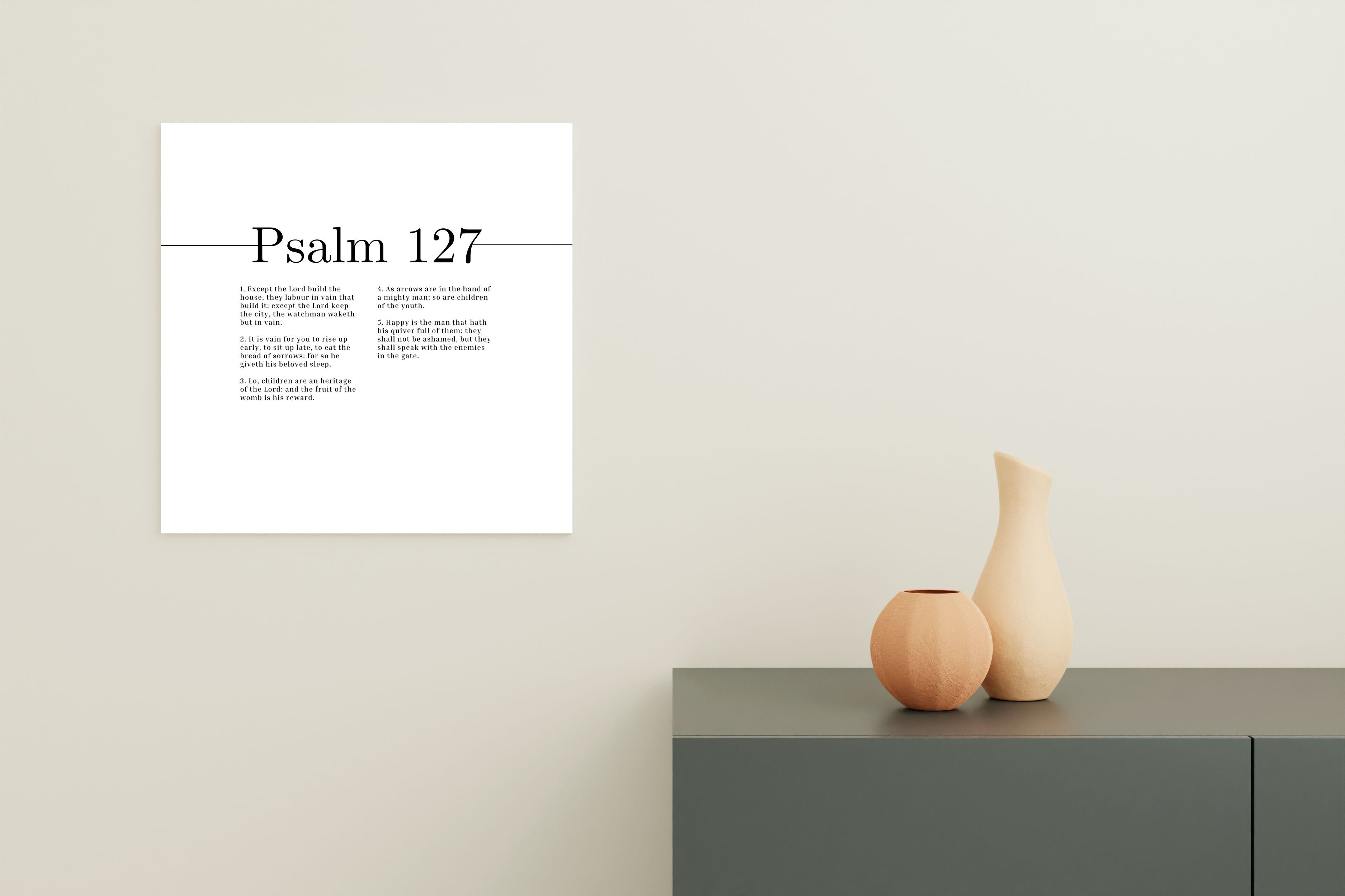 Trinx The Lord Build The House Psalm 127 Christian Wall Art Bible Verse ...