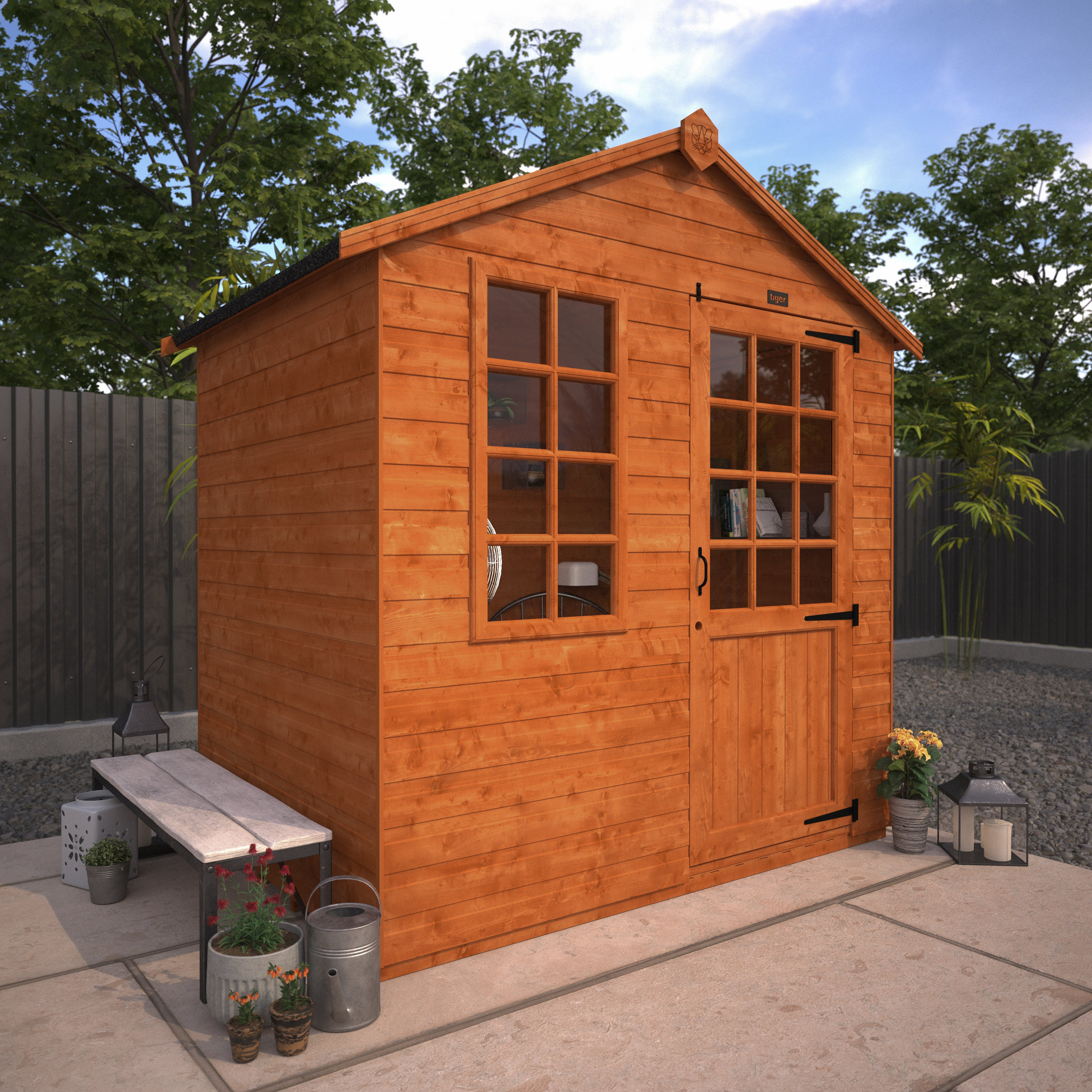 Tiger Sheds 6.5 x 5 Ft. Shiplap Summer House | Wayfair.co.uk