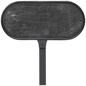 Montague Metal Products Oblong Address Sign Plaque with Lawn Stake ...