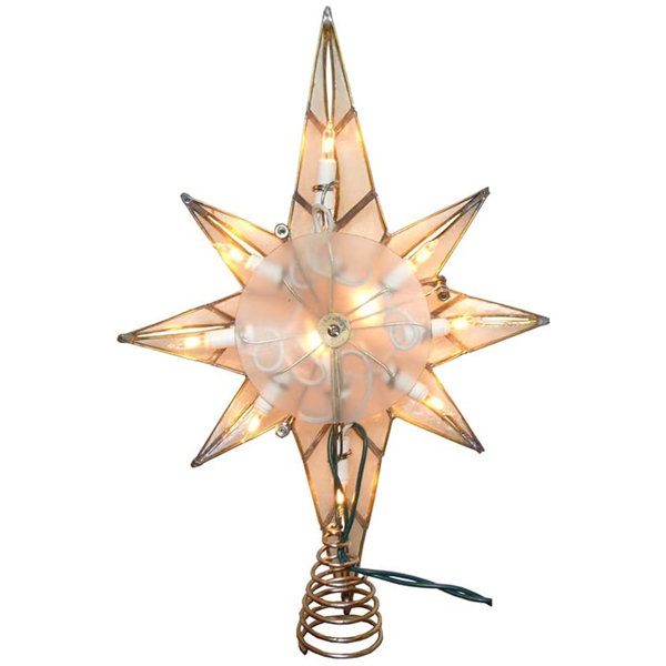 Kurt Adler Metal Christmas Tree Topper - Lighted & Reviews | Wayfair