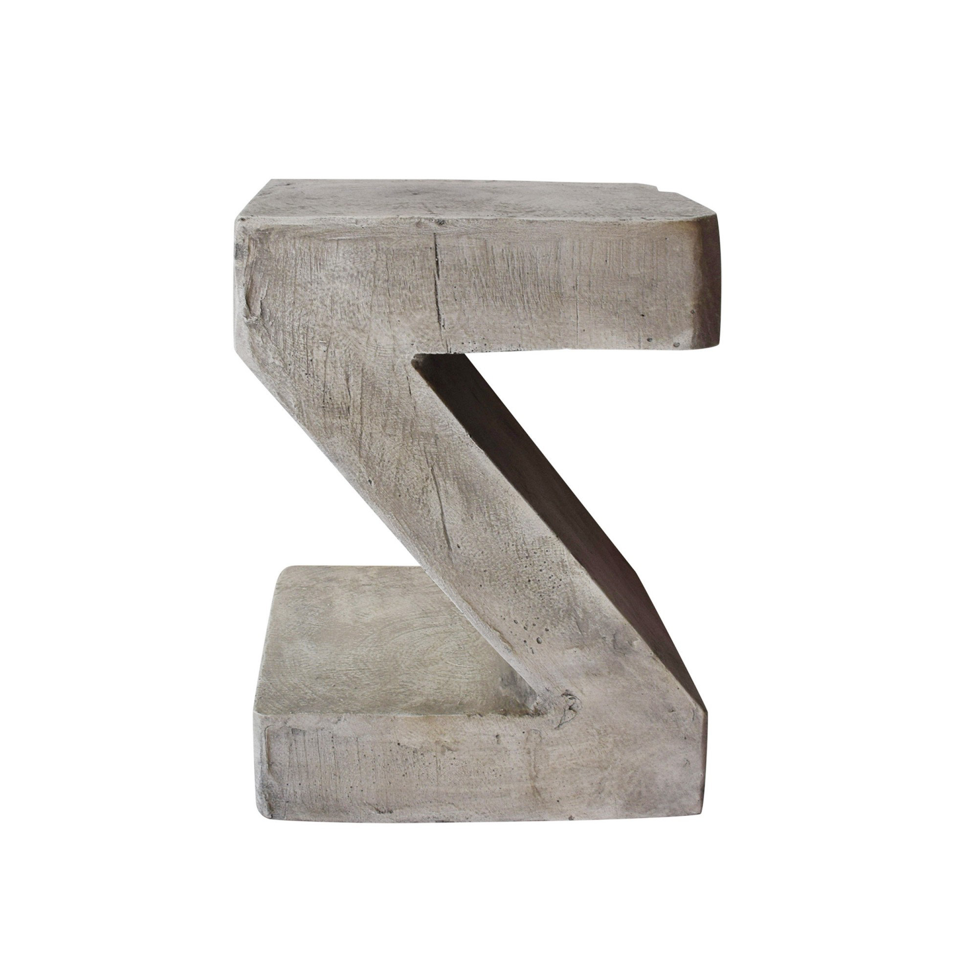 Millwood Pines Z-shaped side table made of concrete | Wayfair