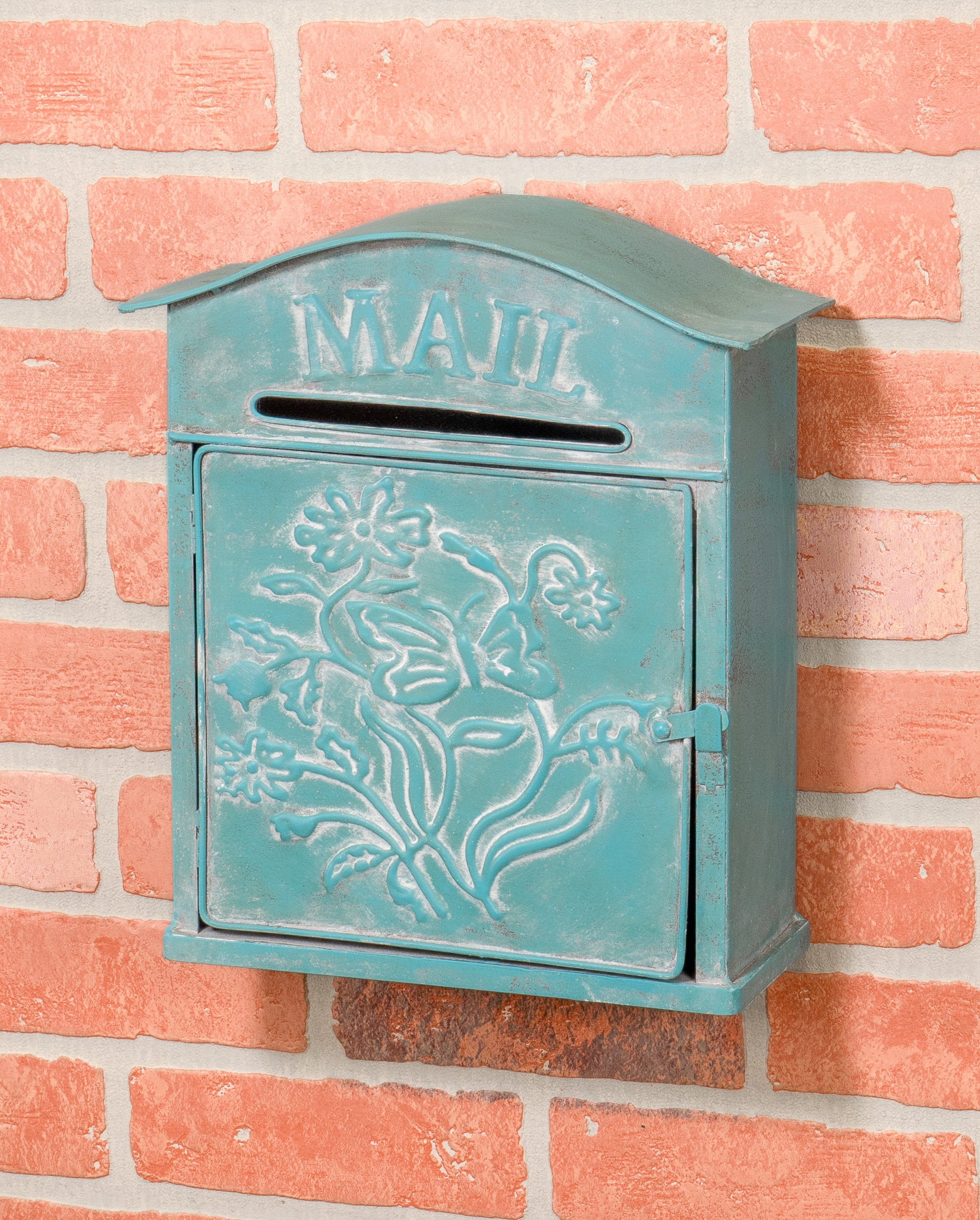 Red Co. Locking Wall Mounted Mailbox | Wayfair