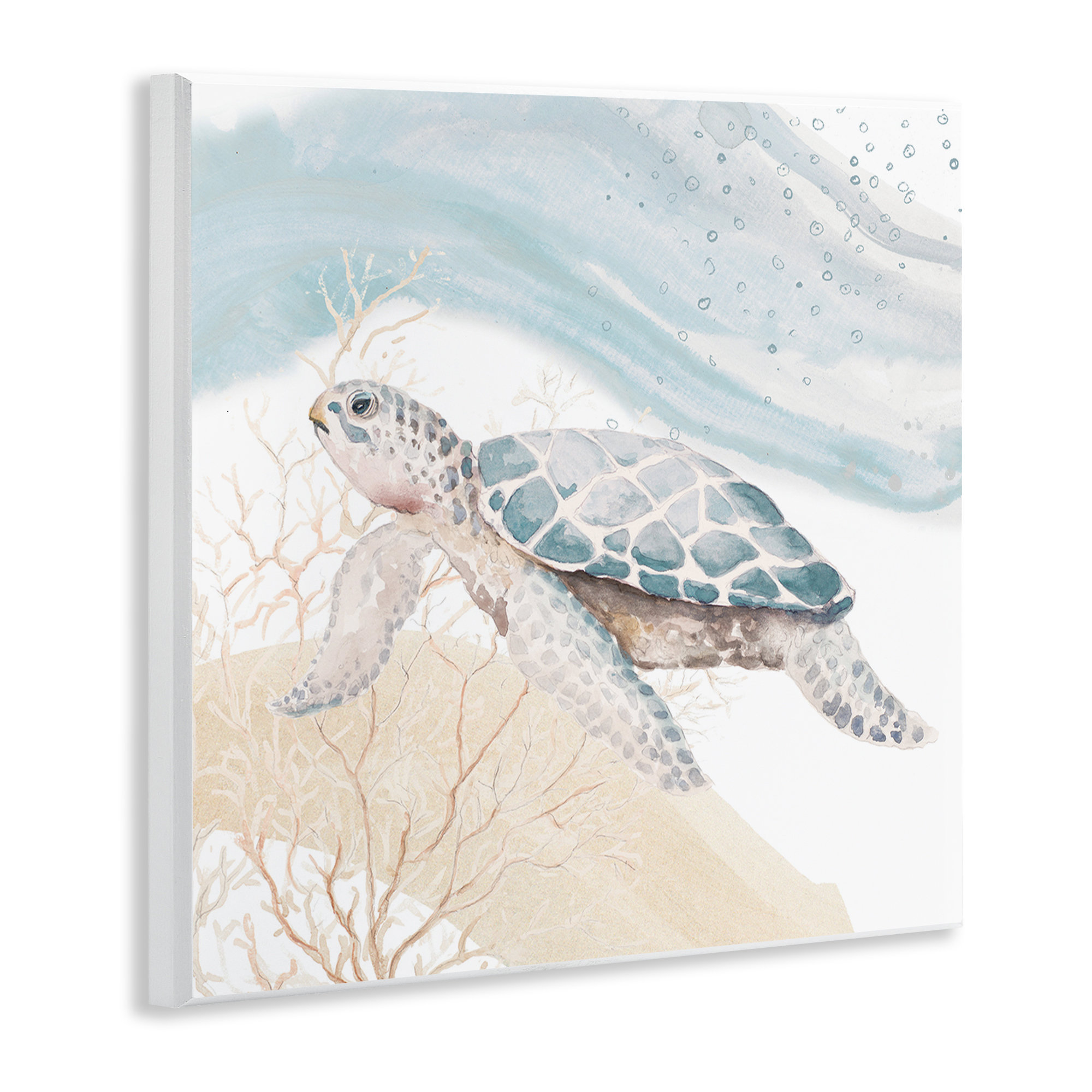 Highland Dunes Swimming Aquatic Turtle Wall Plaque Art by Patricia ...