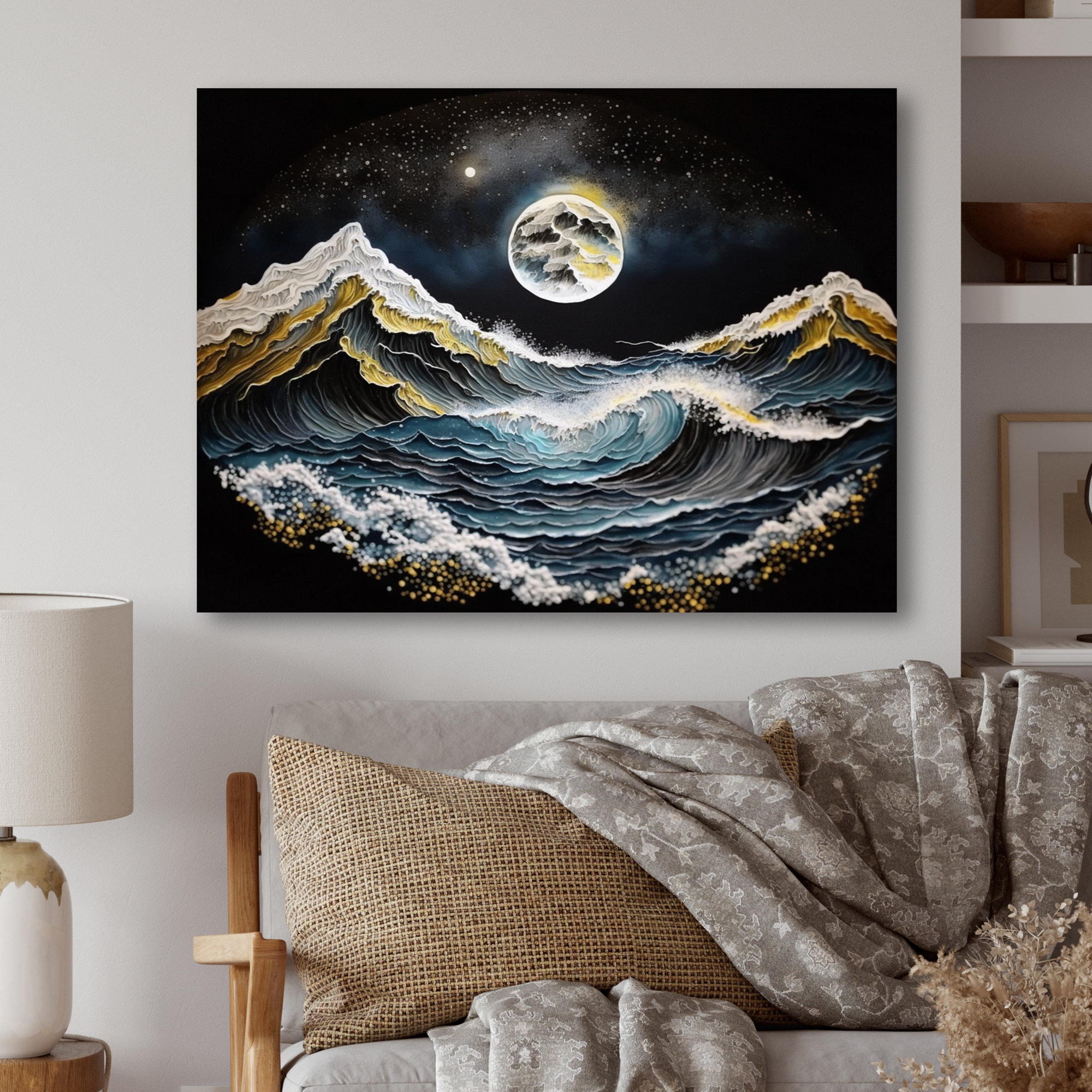 Millwood Pines Mayonna Golden Mountains Roaring Sea I - Wayfair Canada