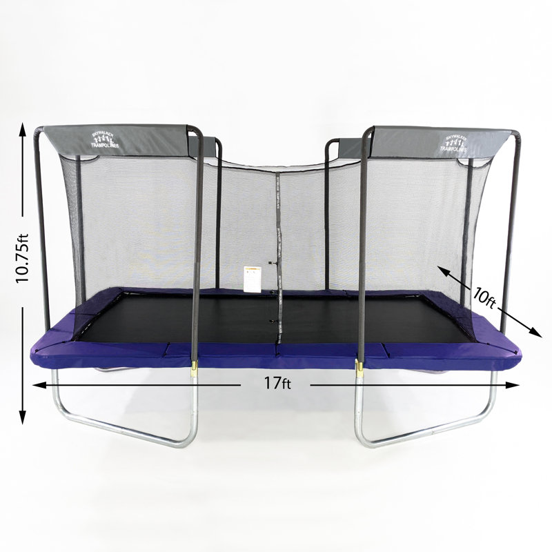 Skywalker Trampolines 17' Rectangle Backyard Trampoline with Safety ...