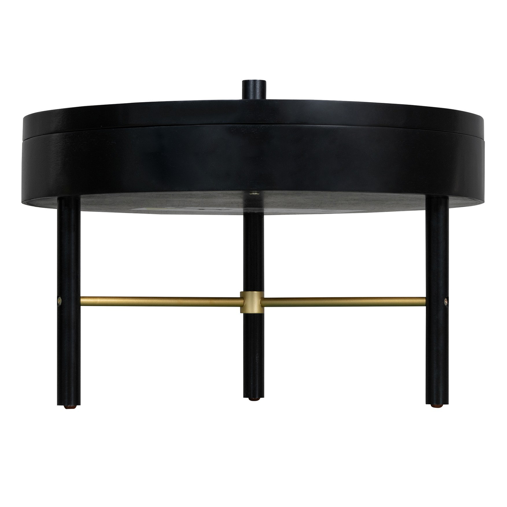 Mercer41 Modern Round Wood Rotating Tray Coffee Table | Wayfair