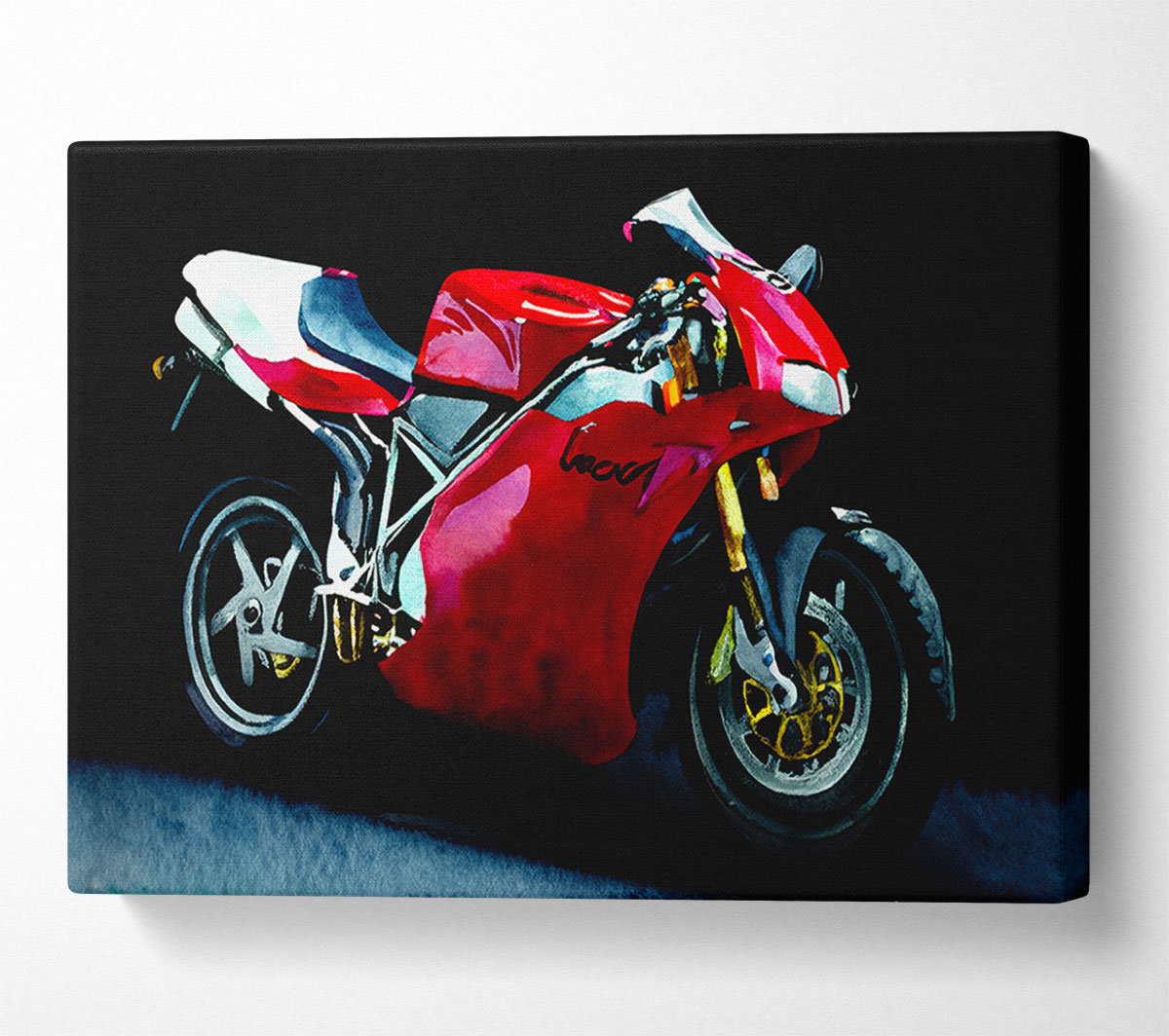 ModernMoments Motorbike Ducati - Wrapped Canvas Art Prints | Wayfair.co.uk