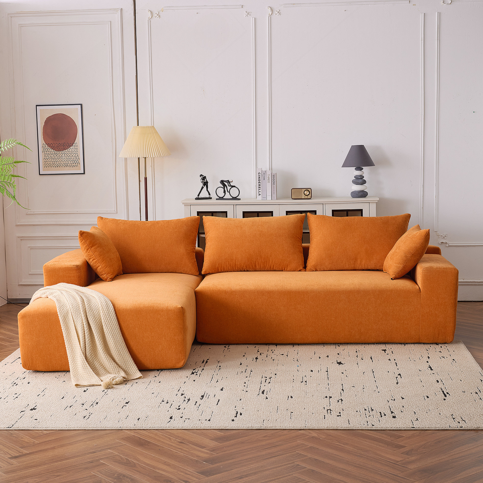 Latitude Run® 108*68 inch Extra - Deep Modular Sofa 4 - Person Cloud ...