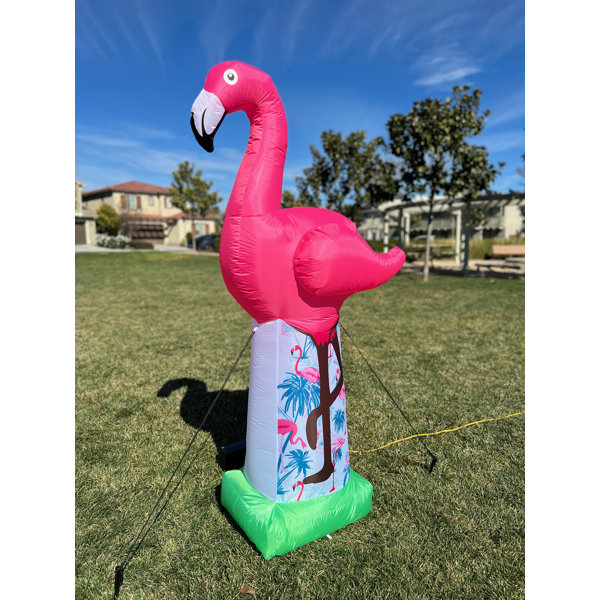 The Party Aisle™ 6 Foot Tall Giant Summer Party Inflatable Pink ...