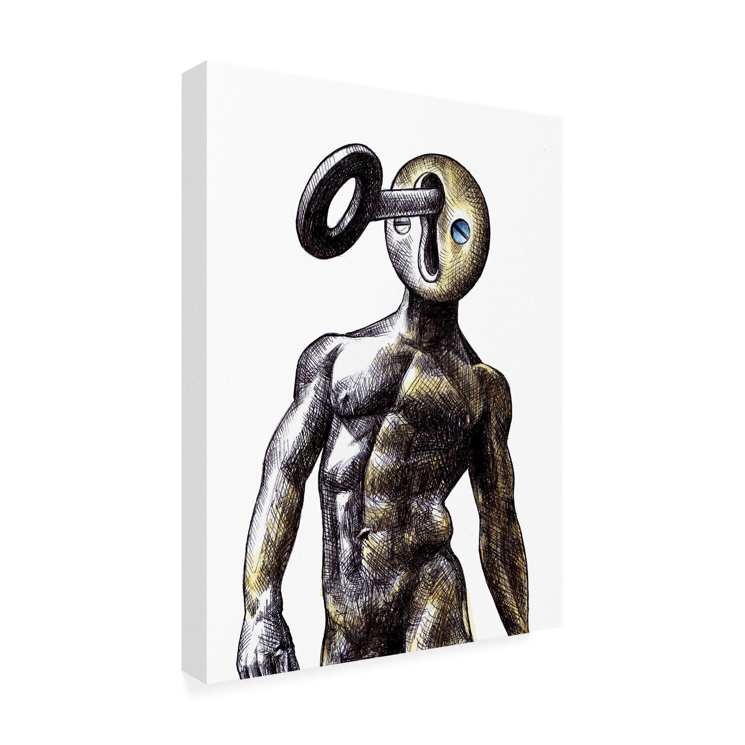 Trinx Open Me by Ben Heine - Wrapped Canvas Drawing Print | Wayfair