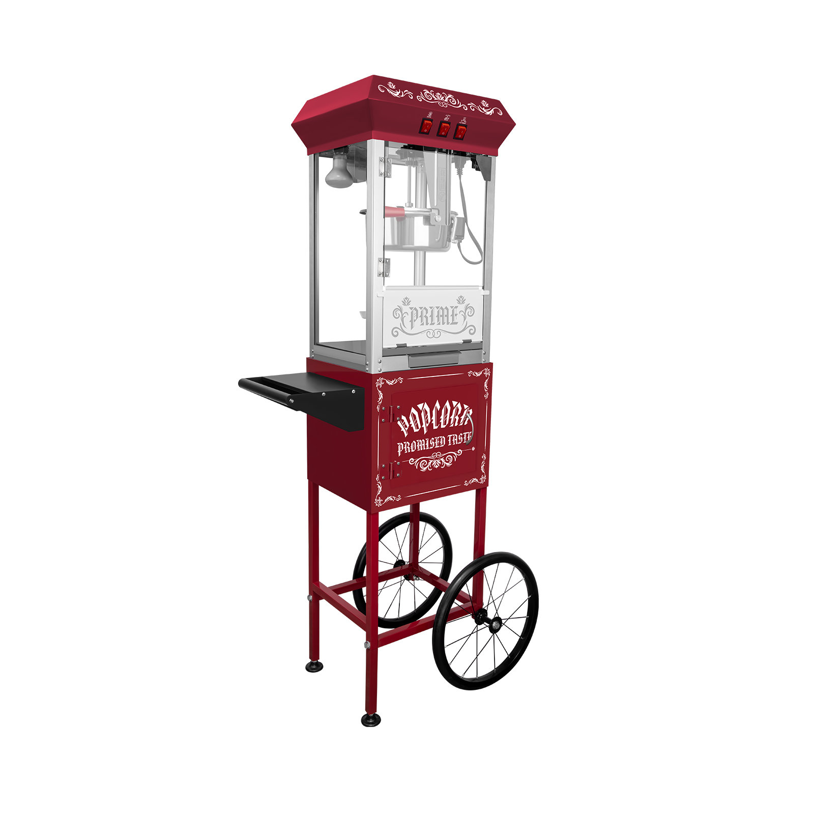 Garwarm Vintage 10-Ounce Popcorn Machine With Cart | Wayfair
