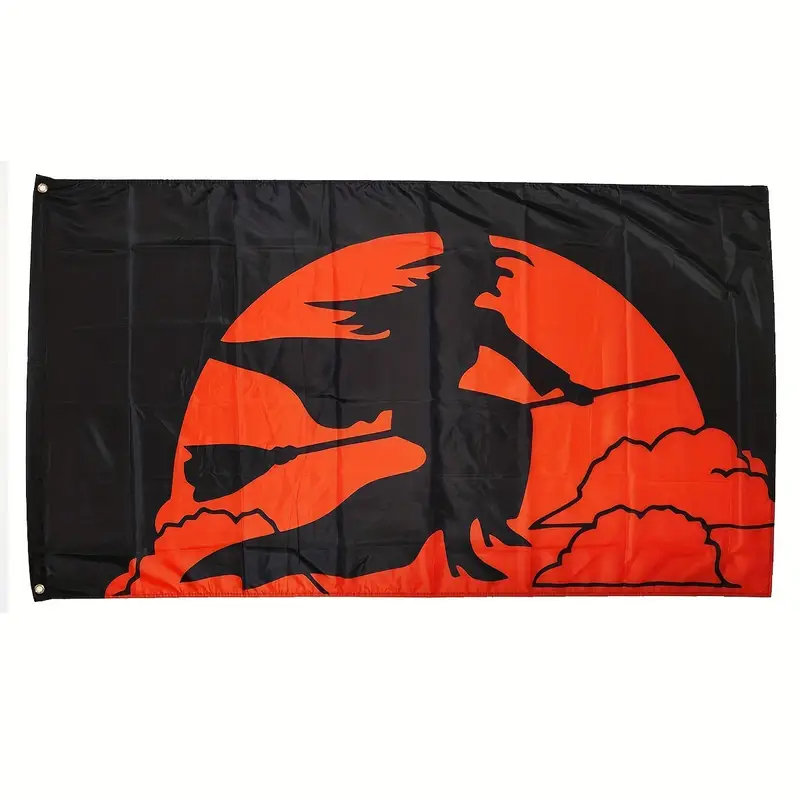 The Holiday Aisle® Halloween Witch Flag 3x5ft 90x150cm flag banner for ...
