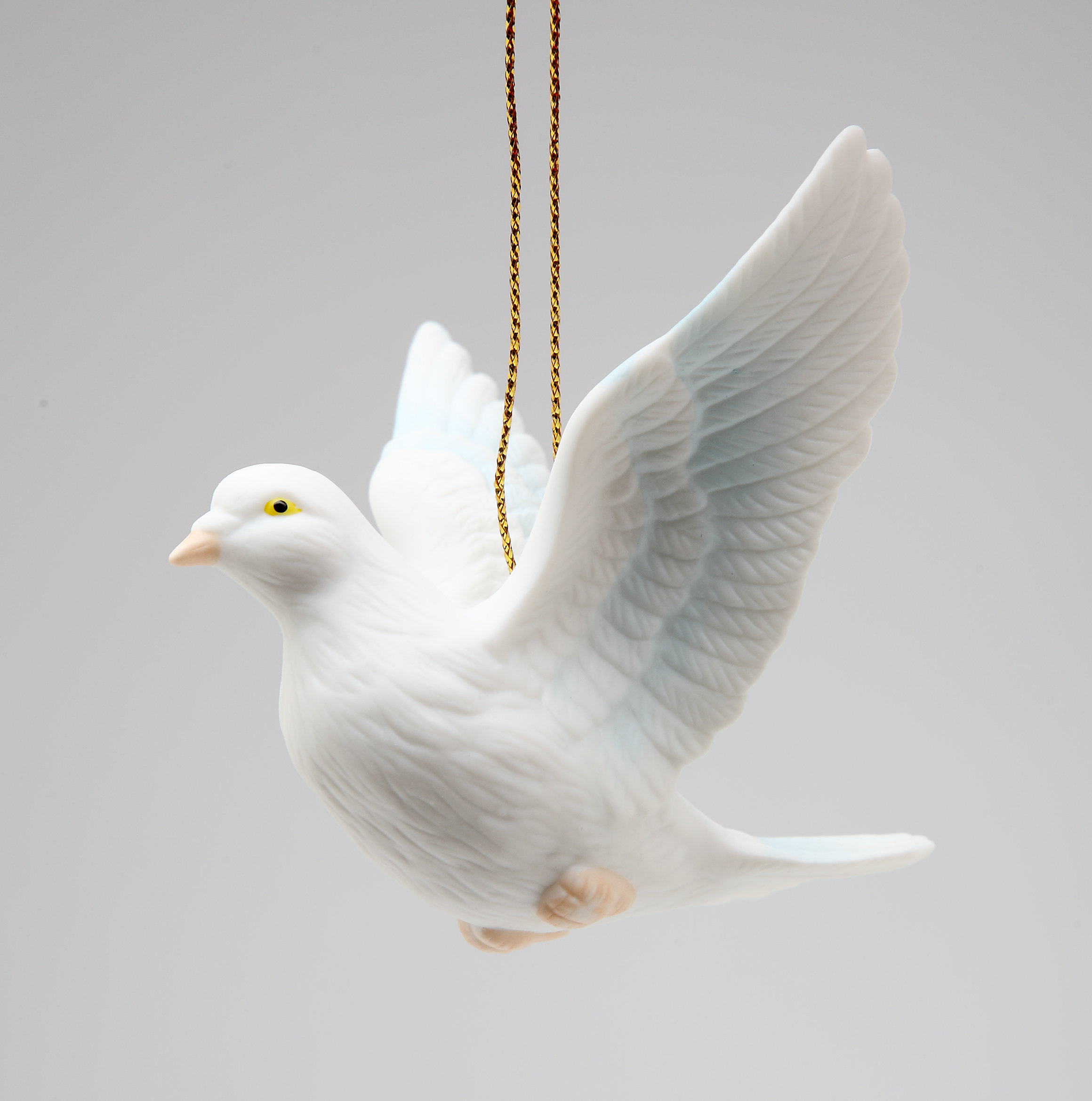 The Holiday Aisle® White Dove Solid Hanging Figurine Ornament | Wayfair