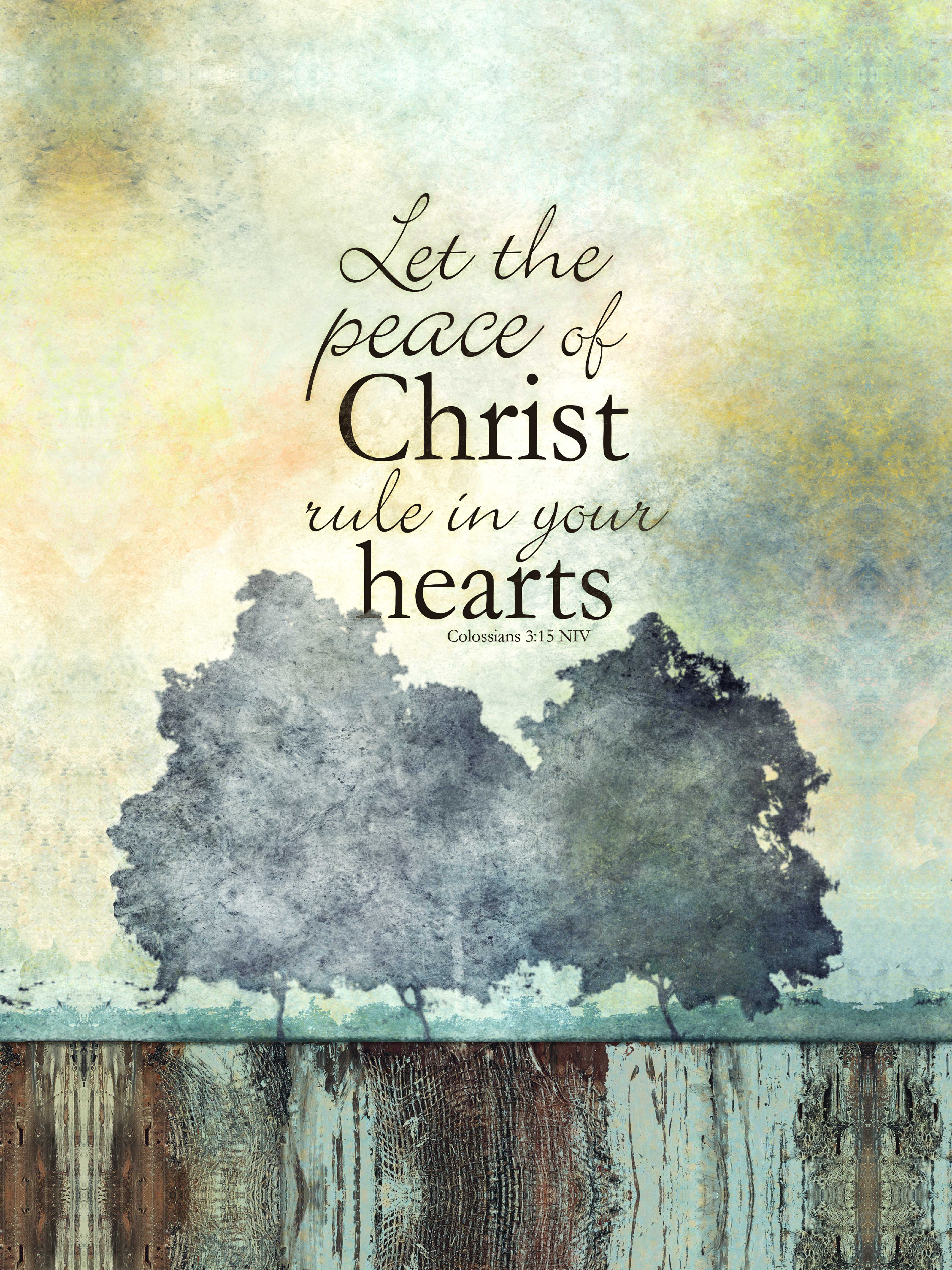 Trinx Peace Christ Hearts - Wrapped Canvas Textual Art | Wayfair
