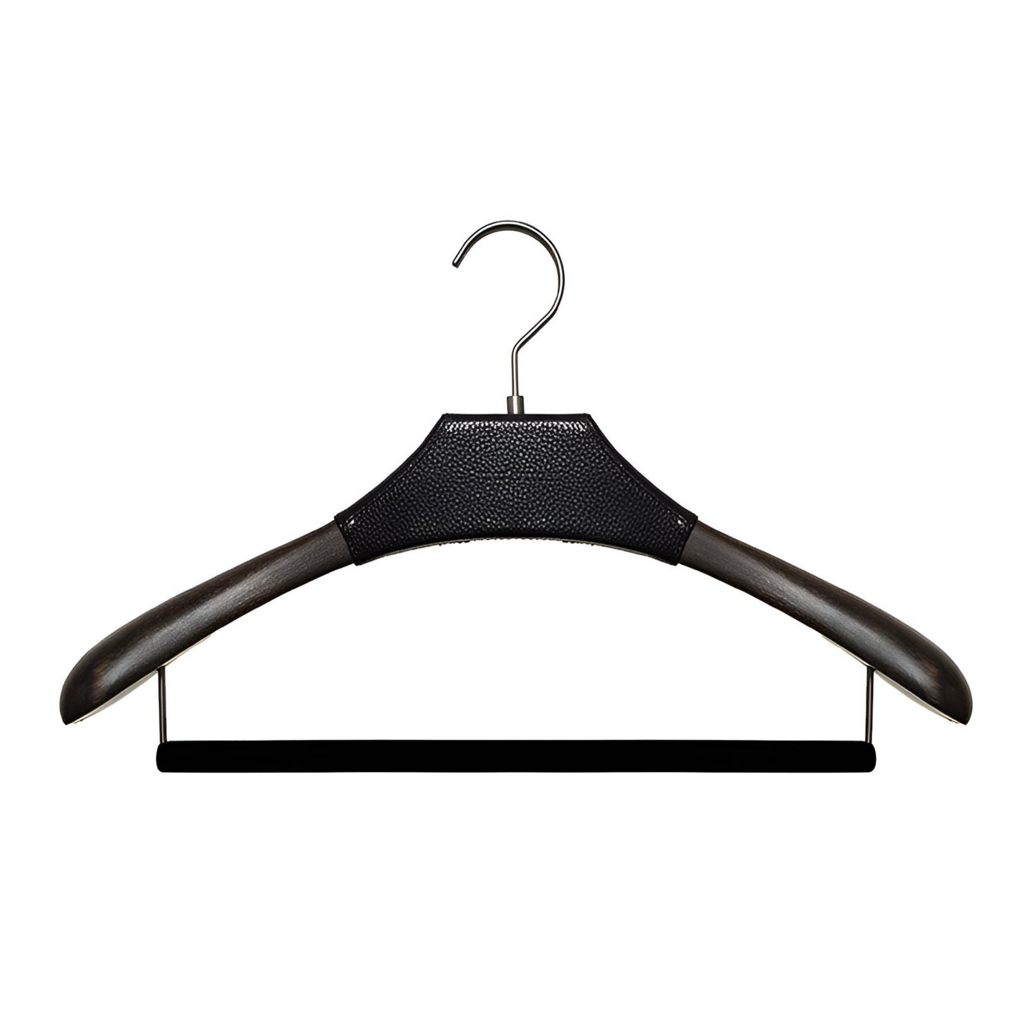 lingfan Wooden Hangers – Wide-Shoulder, Solid Wood Clothes Hangers For ...