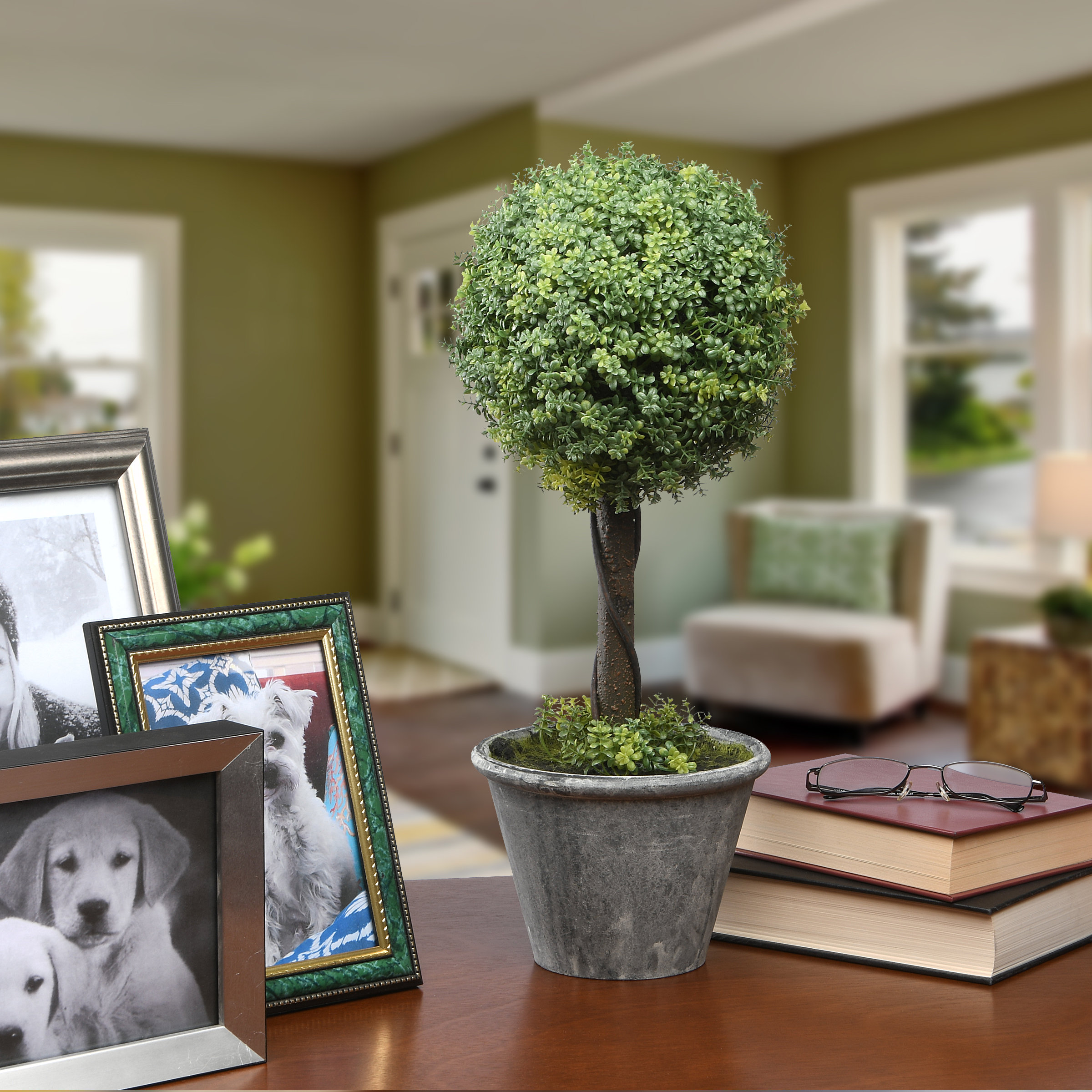 Primrue 18" Artificial Single Ball Topiary "& Reviews" - Wayfair Canada