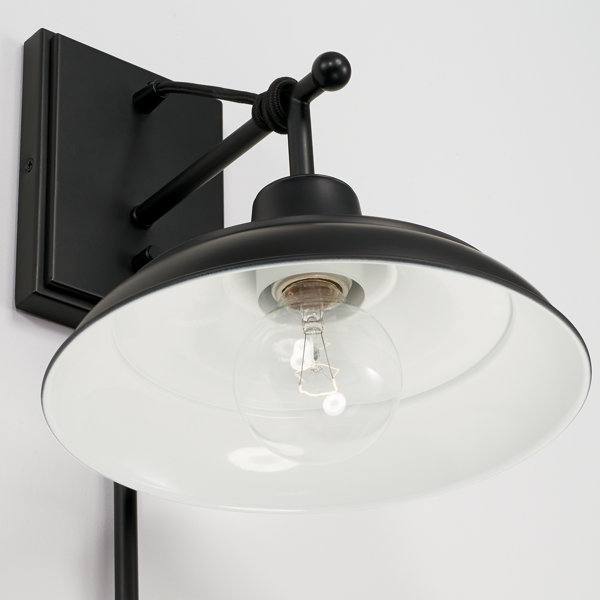 Breakwater Bay Jez 1 - Light Dimmable Matte Black Barn Light | Wayfair