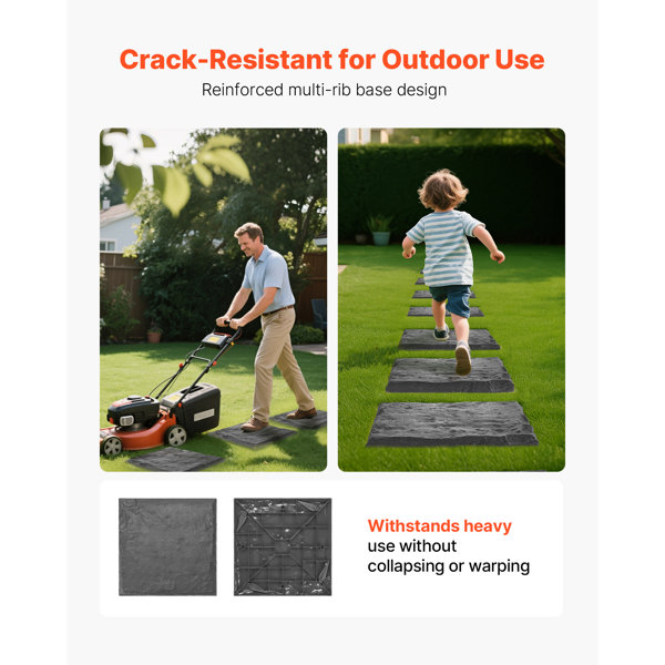 Arlmont & Co. Decorative Stepping Stones with Stakes 15.5x15.5 in ...