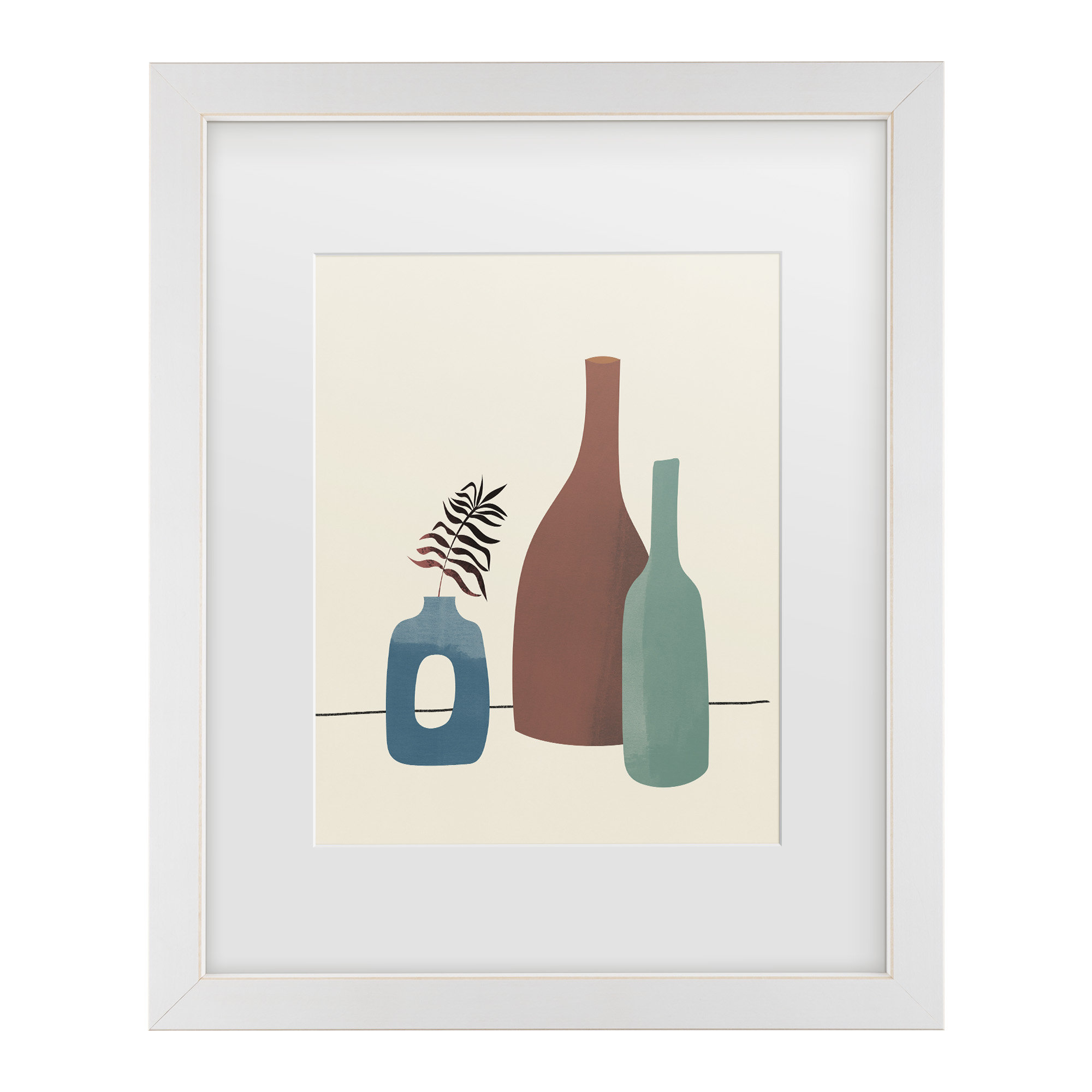 Ebern Designs Bolog Little Dean Still Life Sketches Matted Framed Art ...