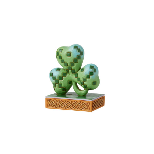 Jim Shore Heartwood Creek Figurine Shamrock Mini Figurine 3.5in H | Wayfair