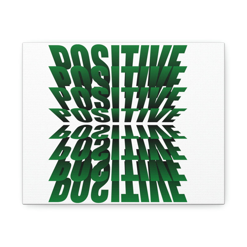 Trinx Positive - Unframed Illustration on Canvas | Wayfair