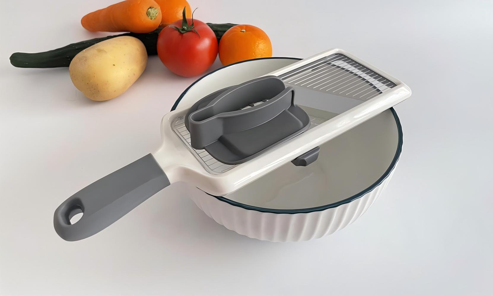 Anadea Multi Handheld Mandoline Slicer - Adjustable Stainless Steel ...