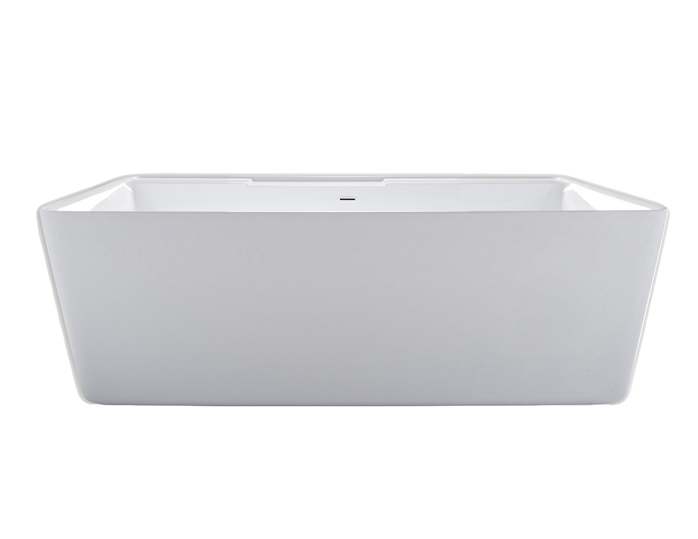 Carver Tubs Kaskade 72'' x 36'' Freestanding Soaking Acrylic Bathtub ...
