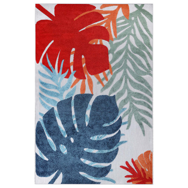 Bay Isle Home Waikiki Modern Tropical Leaves Coastal Indoor Outdoor ...