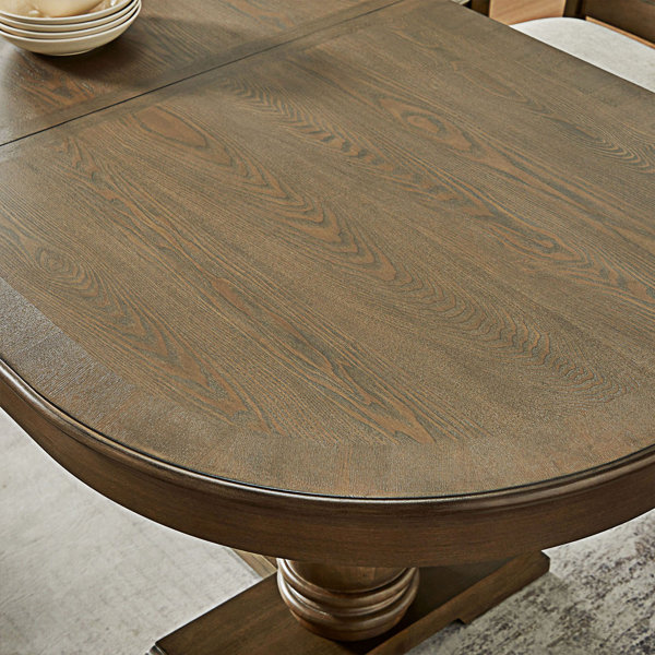 Darby Home Co Extendable Dining Table, Long Curved Dining Table, Mid ...