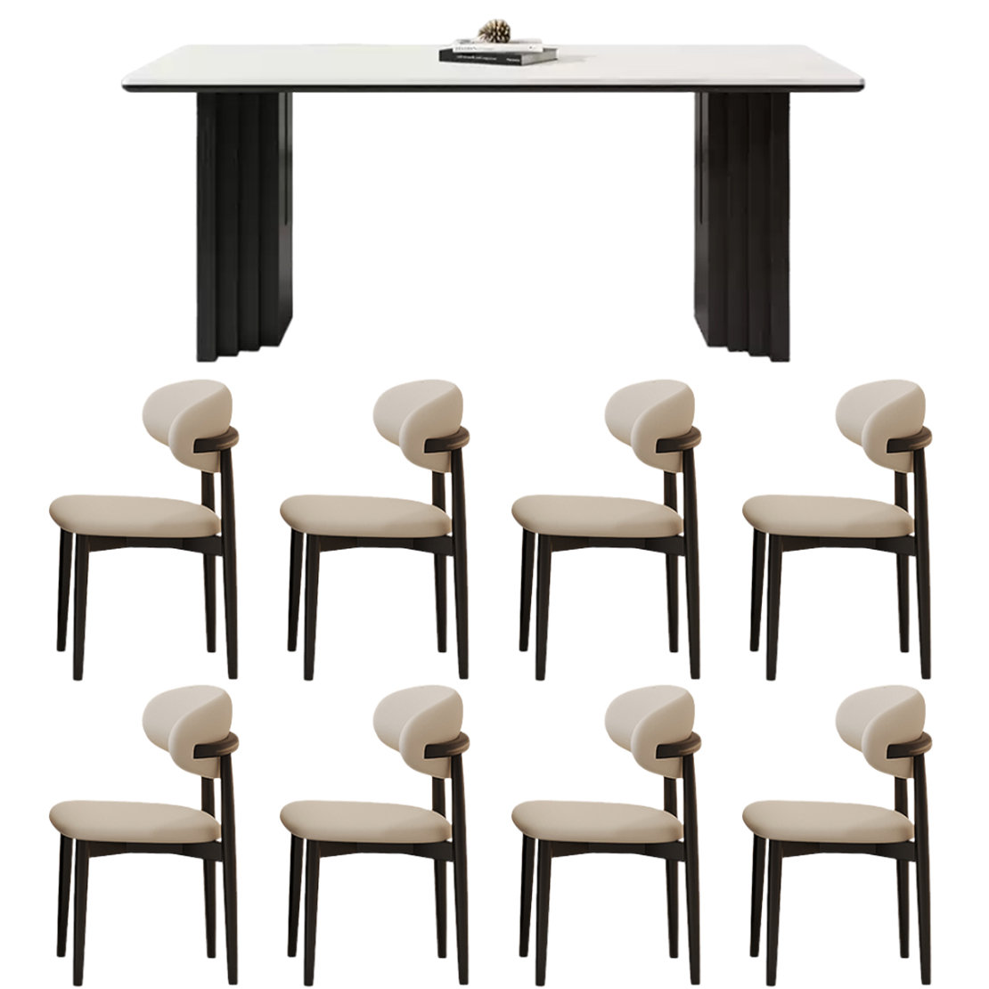 LJIA home Stylish Modern Simple Dining Table and Chairs | Wayfair