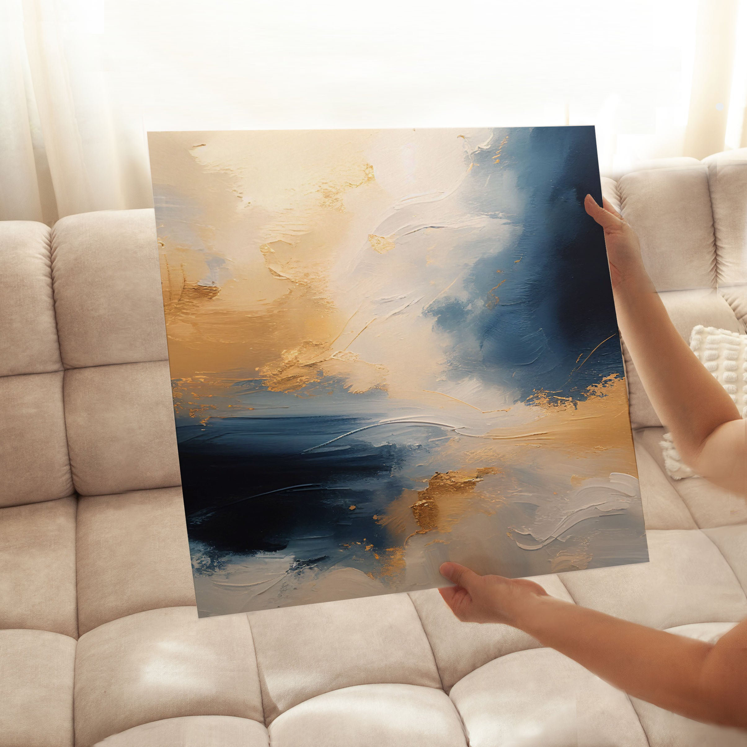 Mercer41 Abstract Abstract Elegance Transitional Unframed Art Print ...
