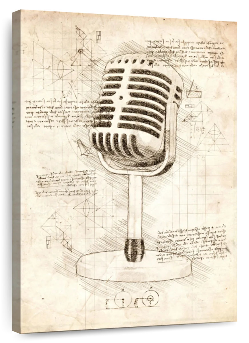 Ebern Designs Abarca Microphone Blueprint | Wayfair