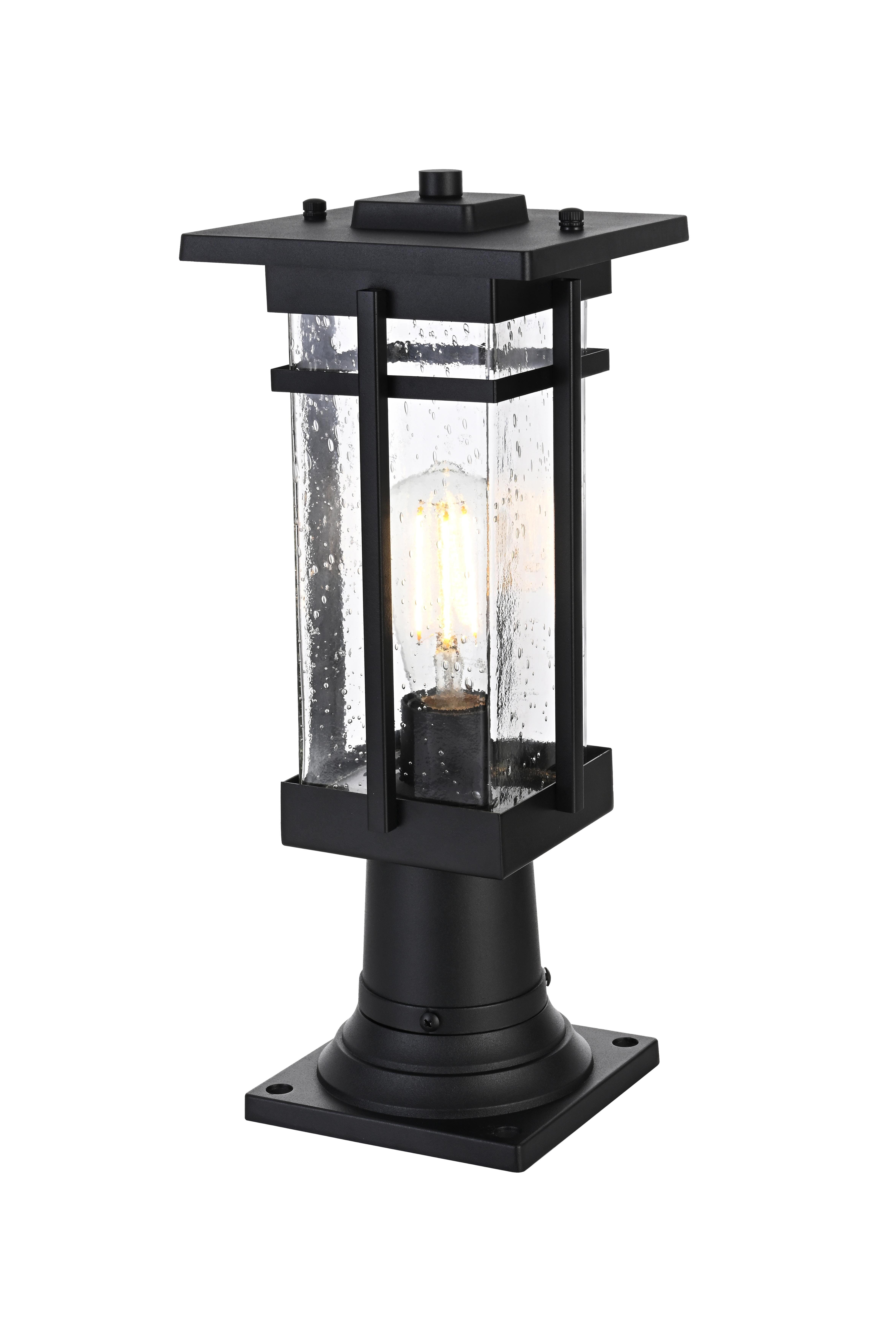 Joss & Main Nikole 6.5 Inch Outdoor Post Light in Black | Joss & Main
