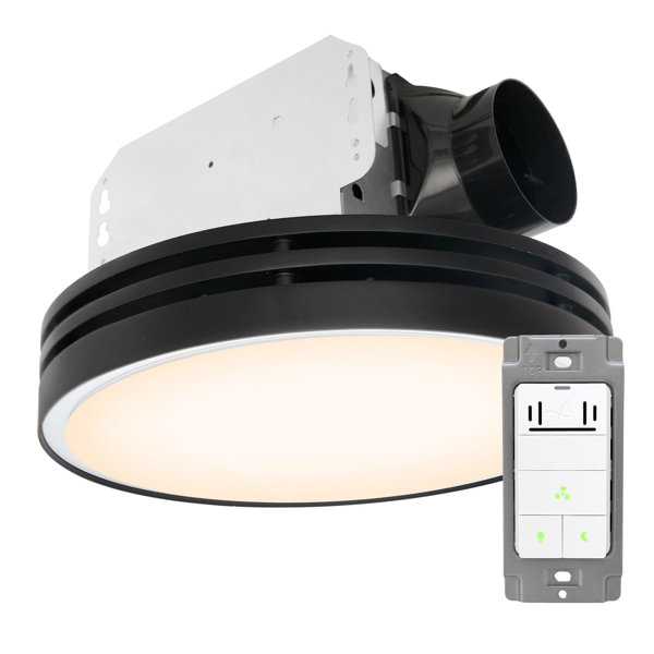 Akicon 110 CFM 2 Sones Bathroom Exhaust Fan with Humidity Sensor Switch ...