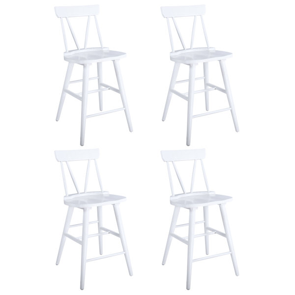 Wade Logan® Brentyn 24"H Wood Mid-Century Modern Spindle Full Back ...