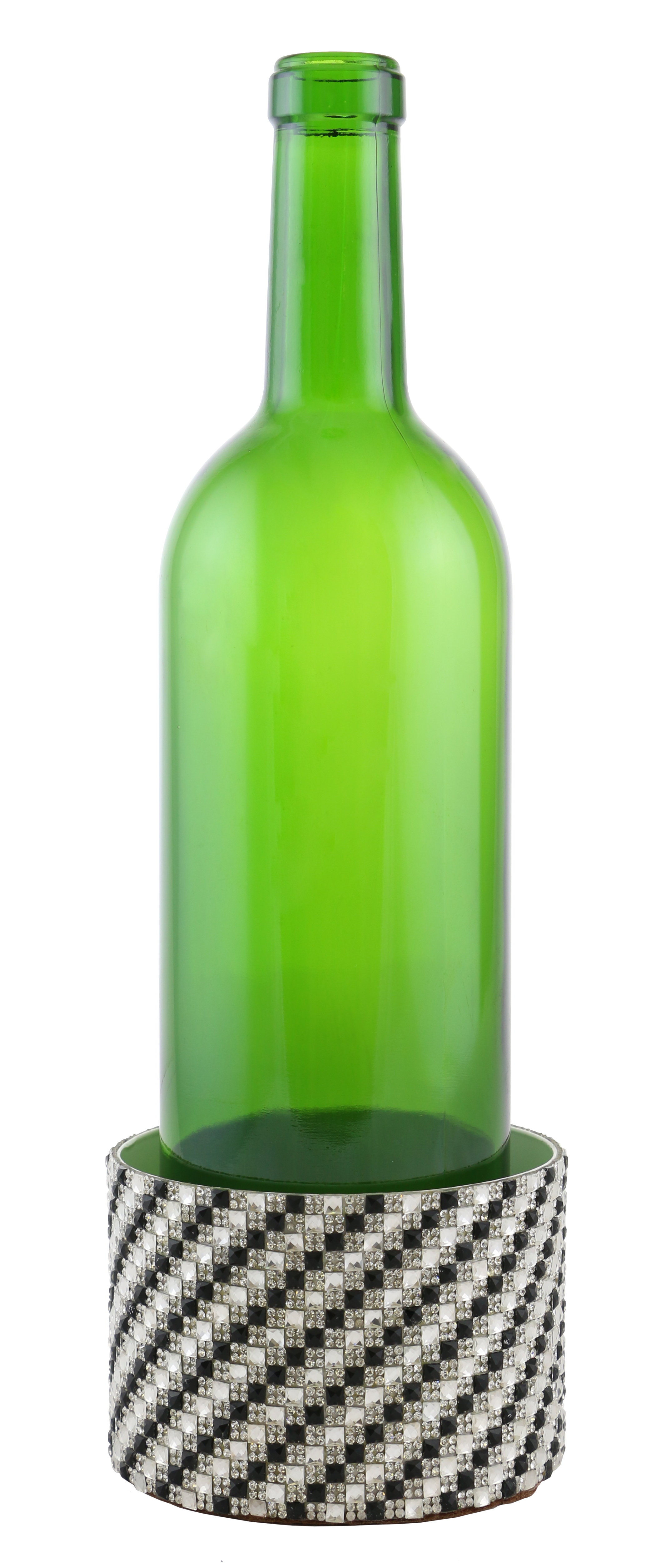 Everly Quinn Surface Protector Metal Decorated Wine Bottle Coaster ...