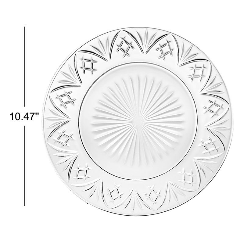 Godinger Silver Art Co Dublin Crystal Dinner Plate & Reviews | Wayfair