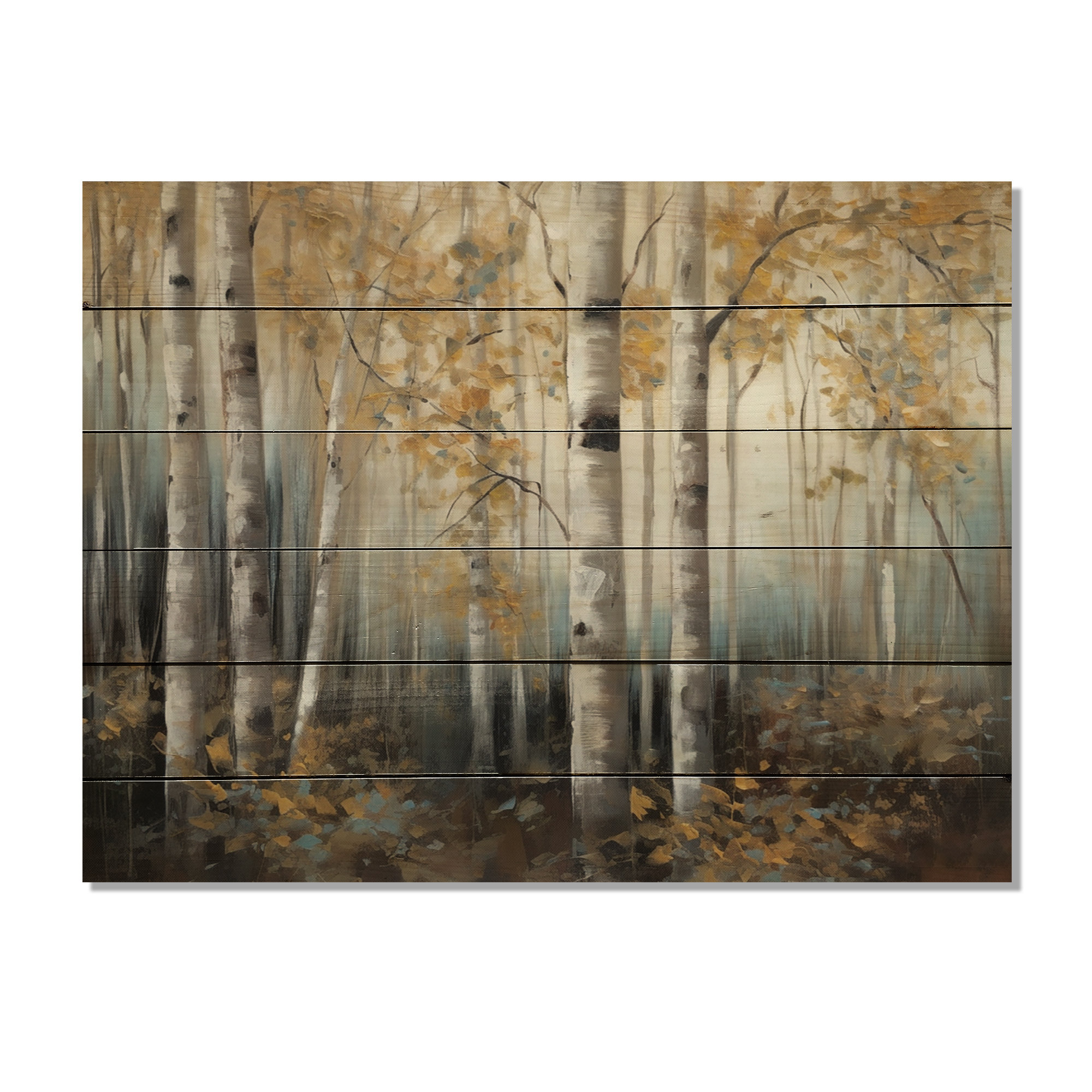 Millwood Pines Birch Tree Forest Wonderland I - Tree Print on Natural ...