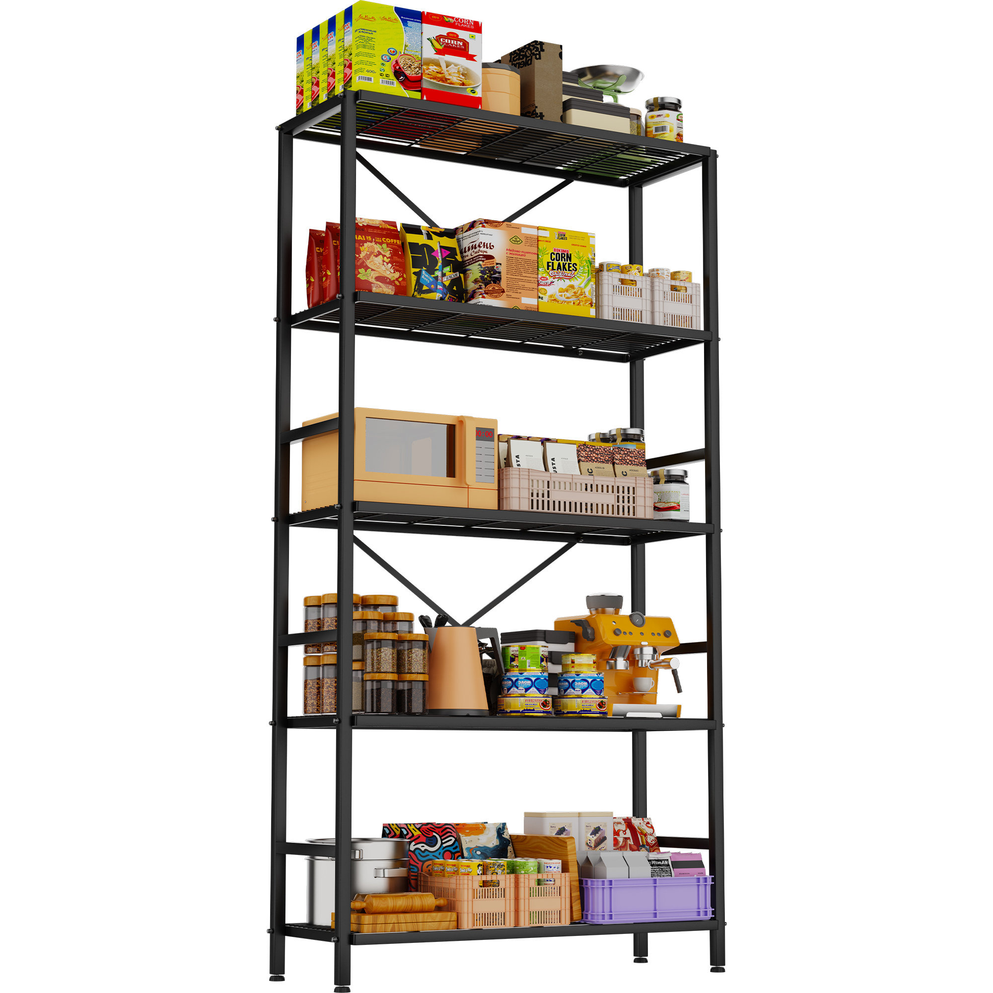 Rebrilliant 5 Tier Large Capacity Shelf - Wayfair Canada