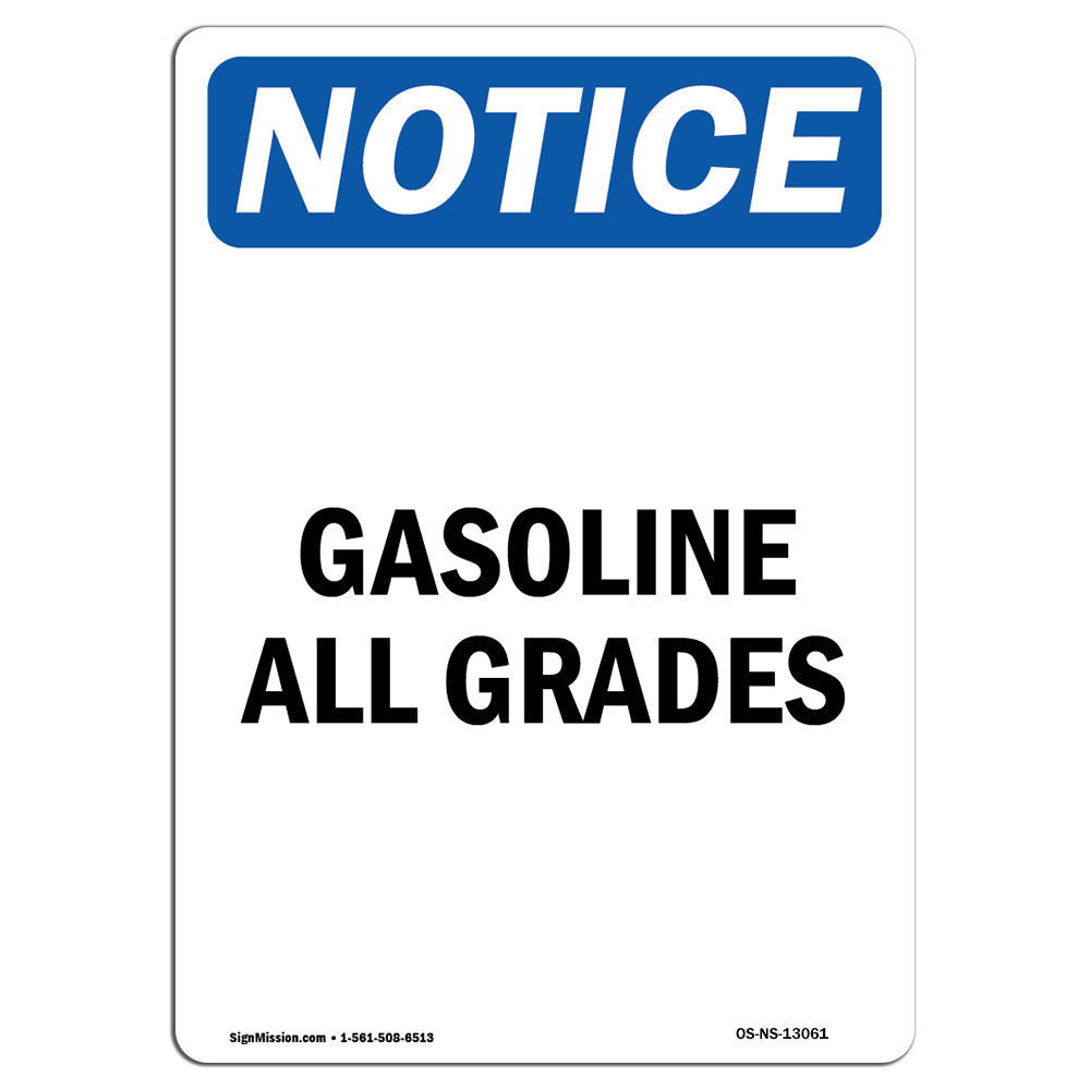 SignMission Gasoline all Grades Sign | Wayfair