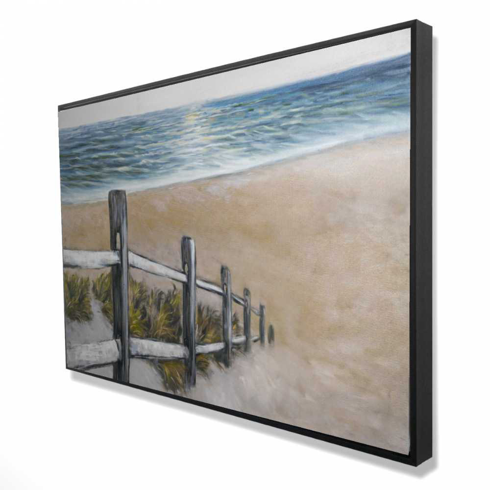 Lark Manor™ Soft seaside Beige Bathroom Canvas | Chic Home Decor Art ...