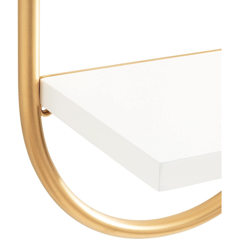 Everly Quinn Eyve 2 Piece Oval Floating Shelf | Wayfair