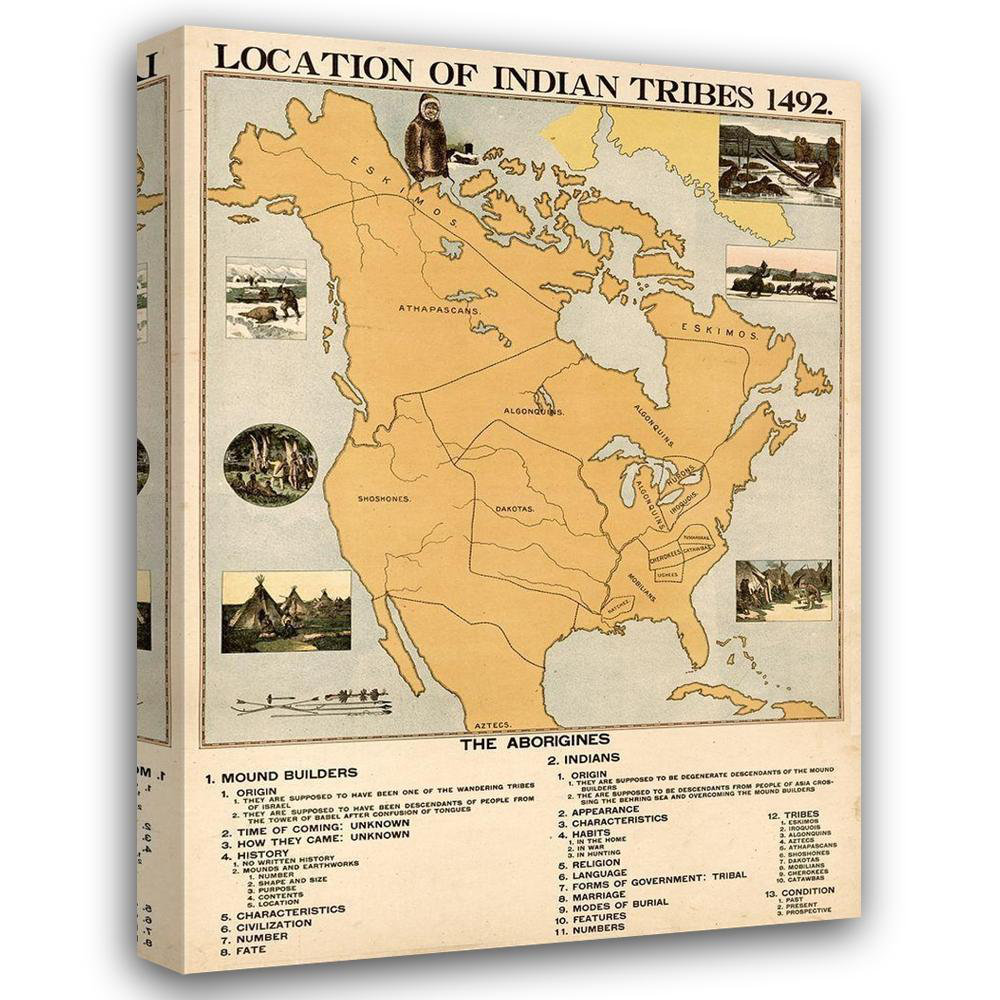 Trent Austin Design® Vintage Maps Gallery Wrapped Canvas Art Titled ...