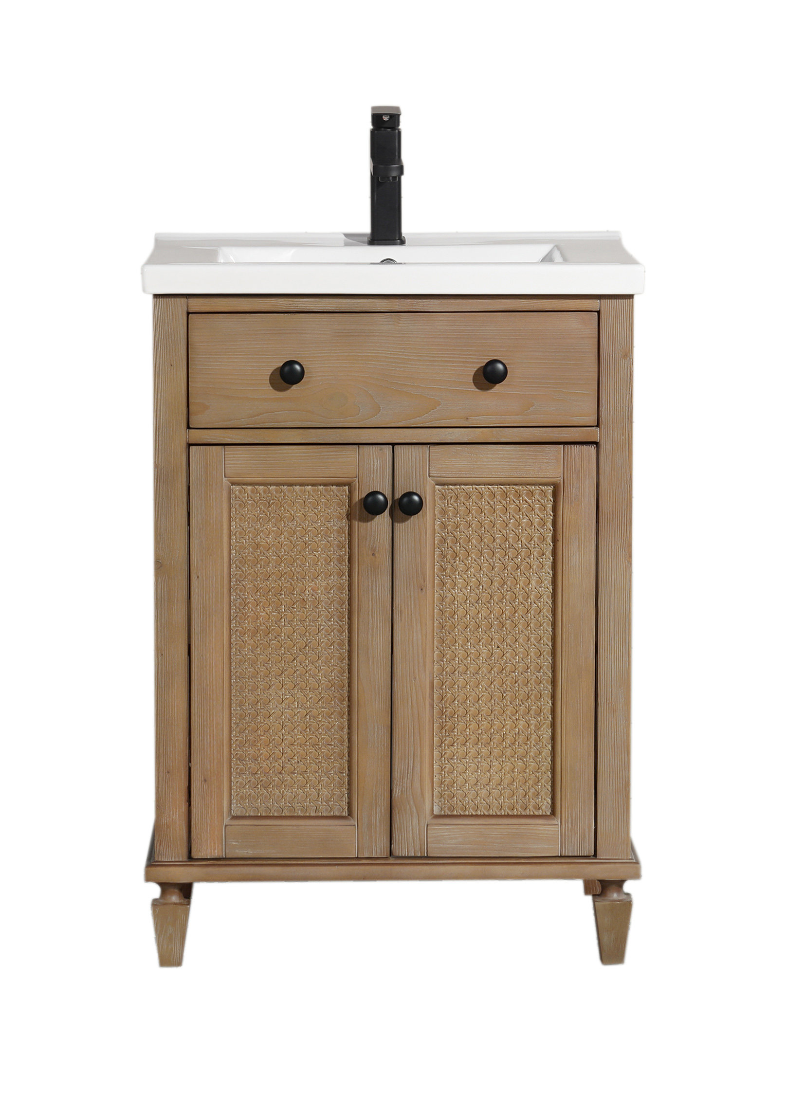 Bayou Breeze 24'' Bathroom Vanity With Ceramic Top, Pre-Assembled ...