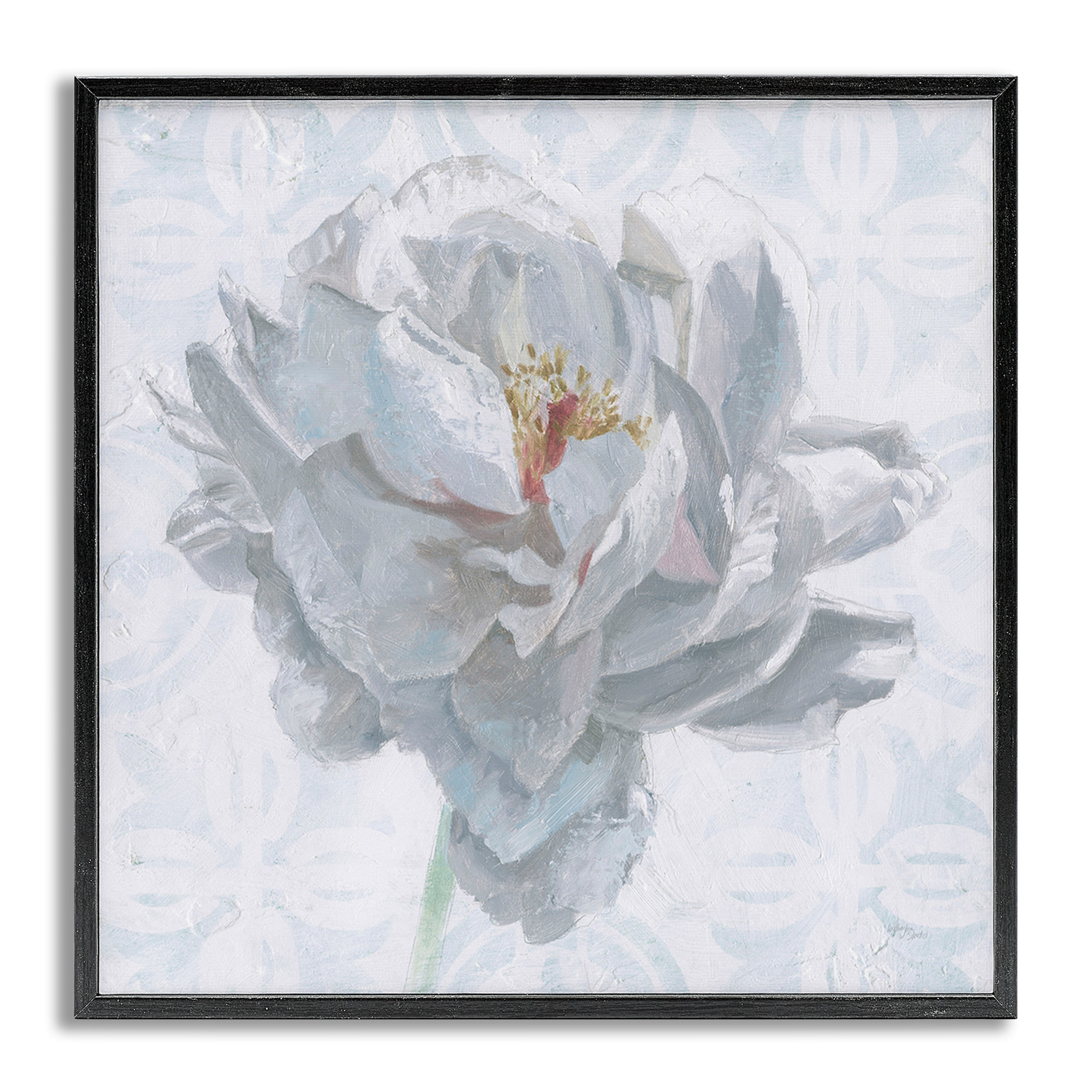 Stupell Industries White Sublime Peony Art by Wellington Studio bg-010 ...