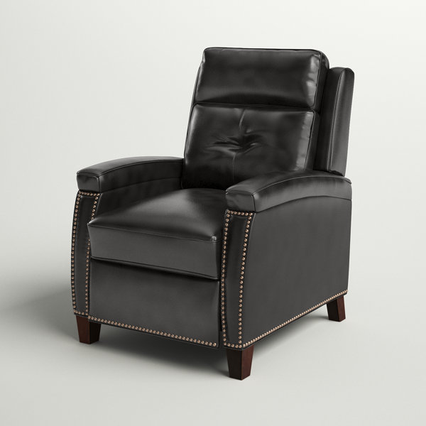 Three Posts™ Glendale Heights 31" Wide Genuine Leather Manual Club ...