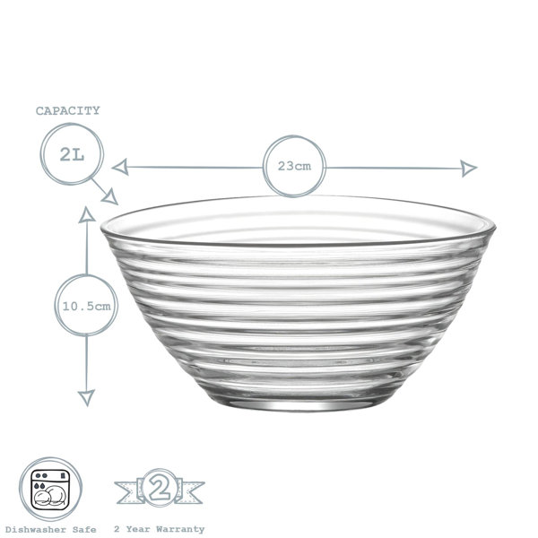 LAV Glass Serving Bowl | Wayfair.co.uk