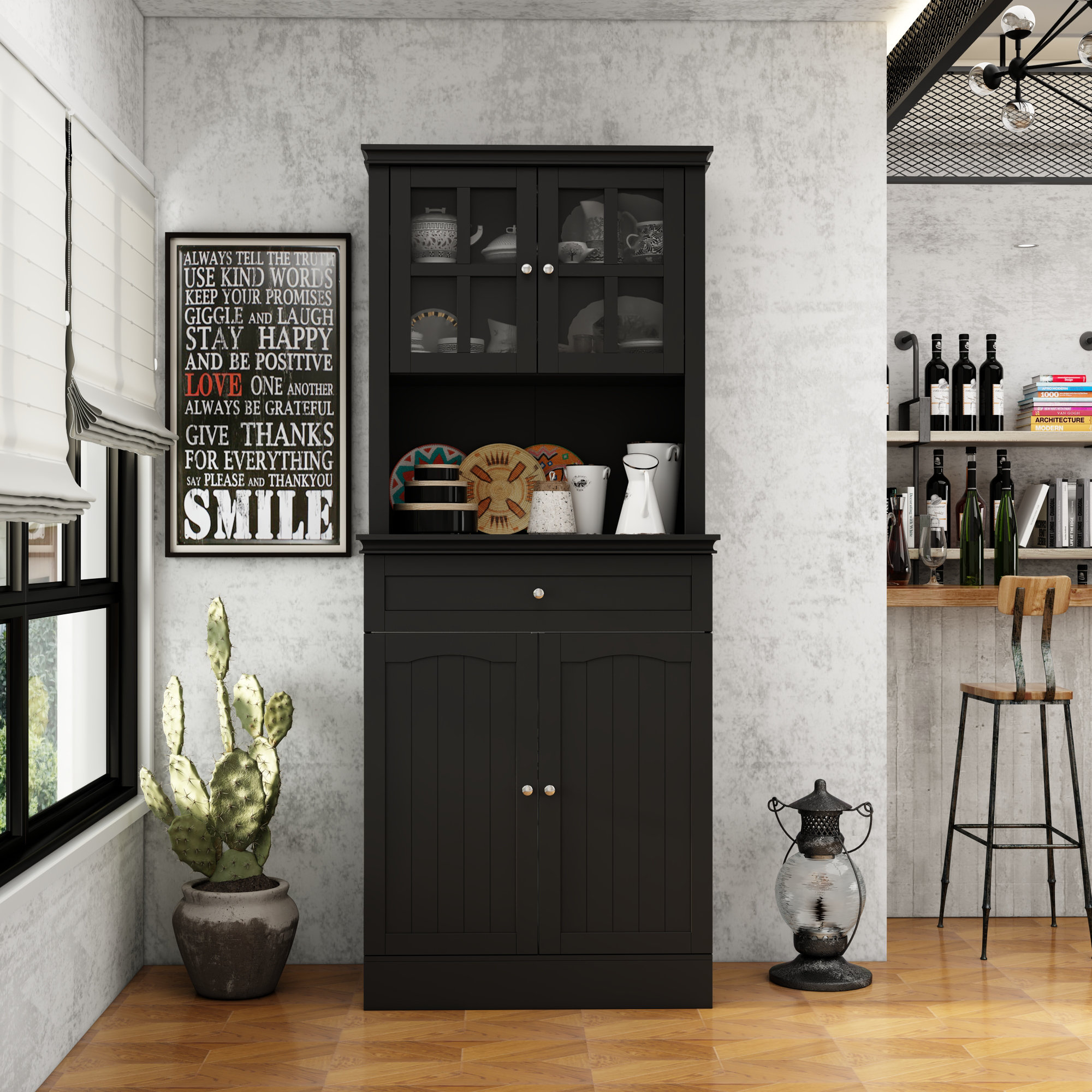 Lark Manor™ Atiye 72" Kitchen Pantry & Reviews | Wayfair