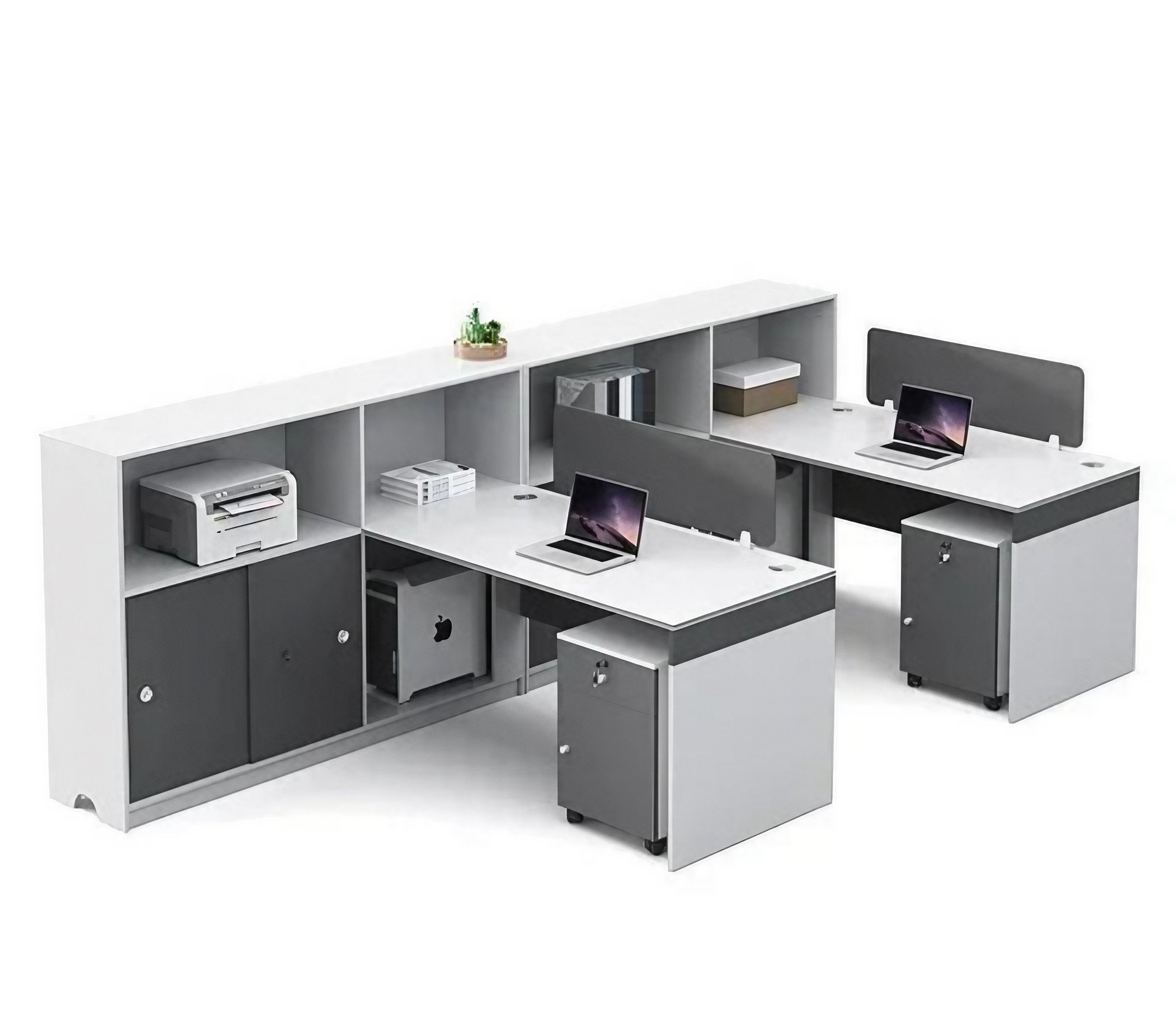 Splendor Furniture Simplicity Modern Office Desks Employee Combination ...