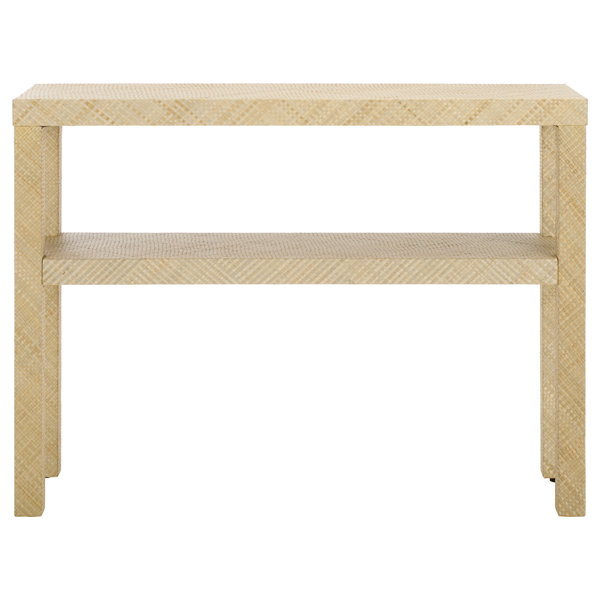 Bay Isle Home™ Breban Raffia 2 Shelf Console Table & Reviews | Wayfair